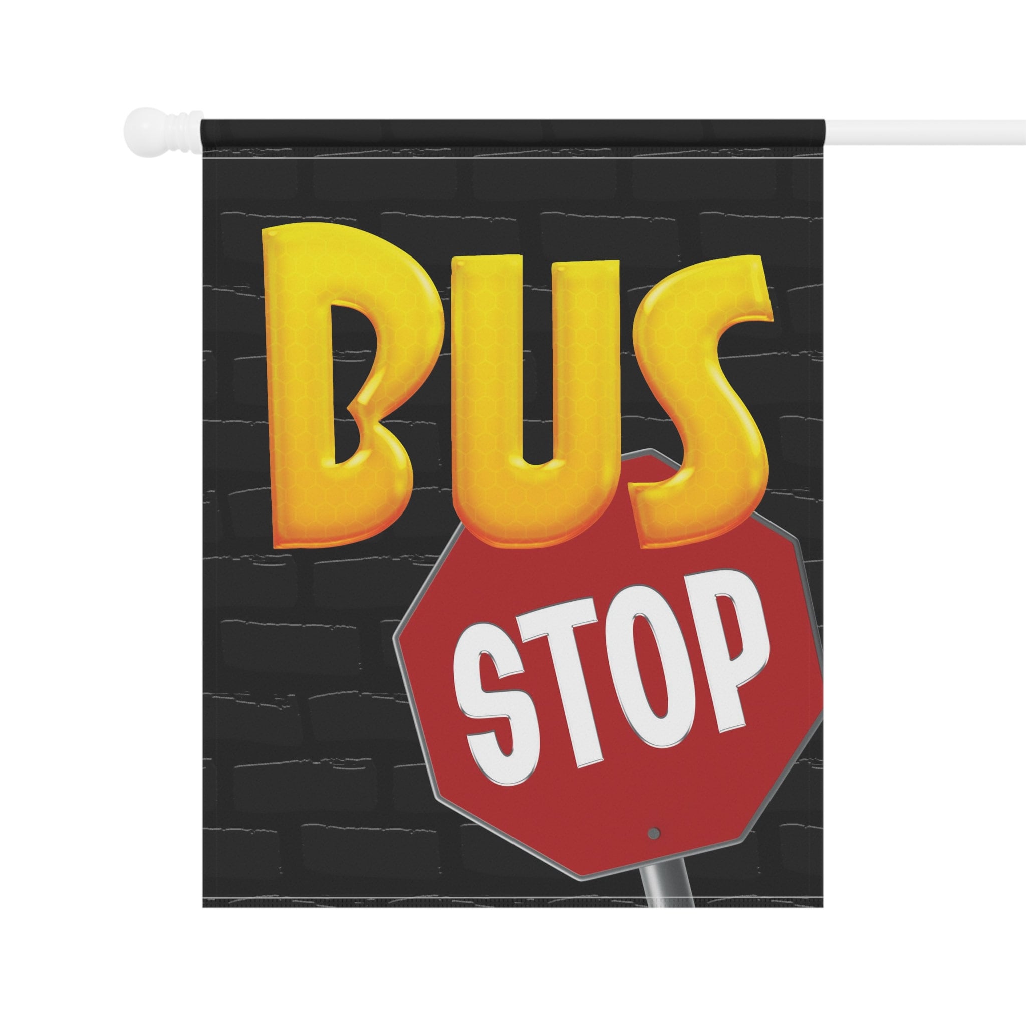 School Bus Stop Sign Garden Flag, School Sign, Back to School, Cute ...