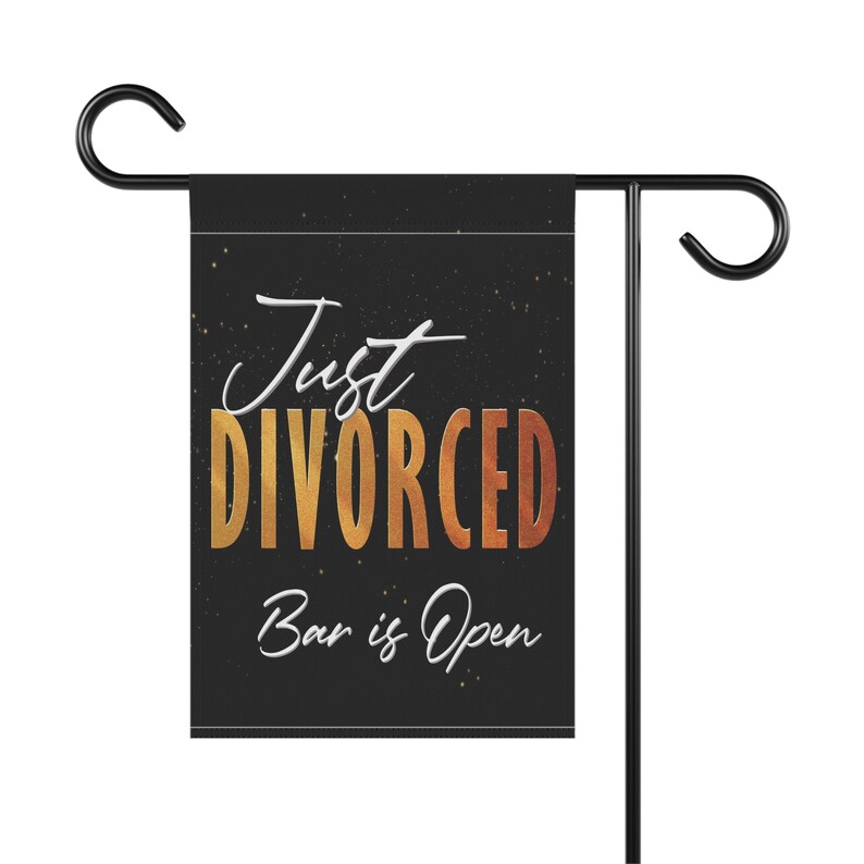 Just Divorced Funny Sarcastic Garden Yard Flag House Banner, Funny Flag ...