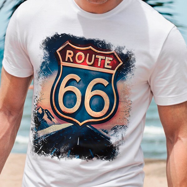 Route 66 T Shirt - Etsy
