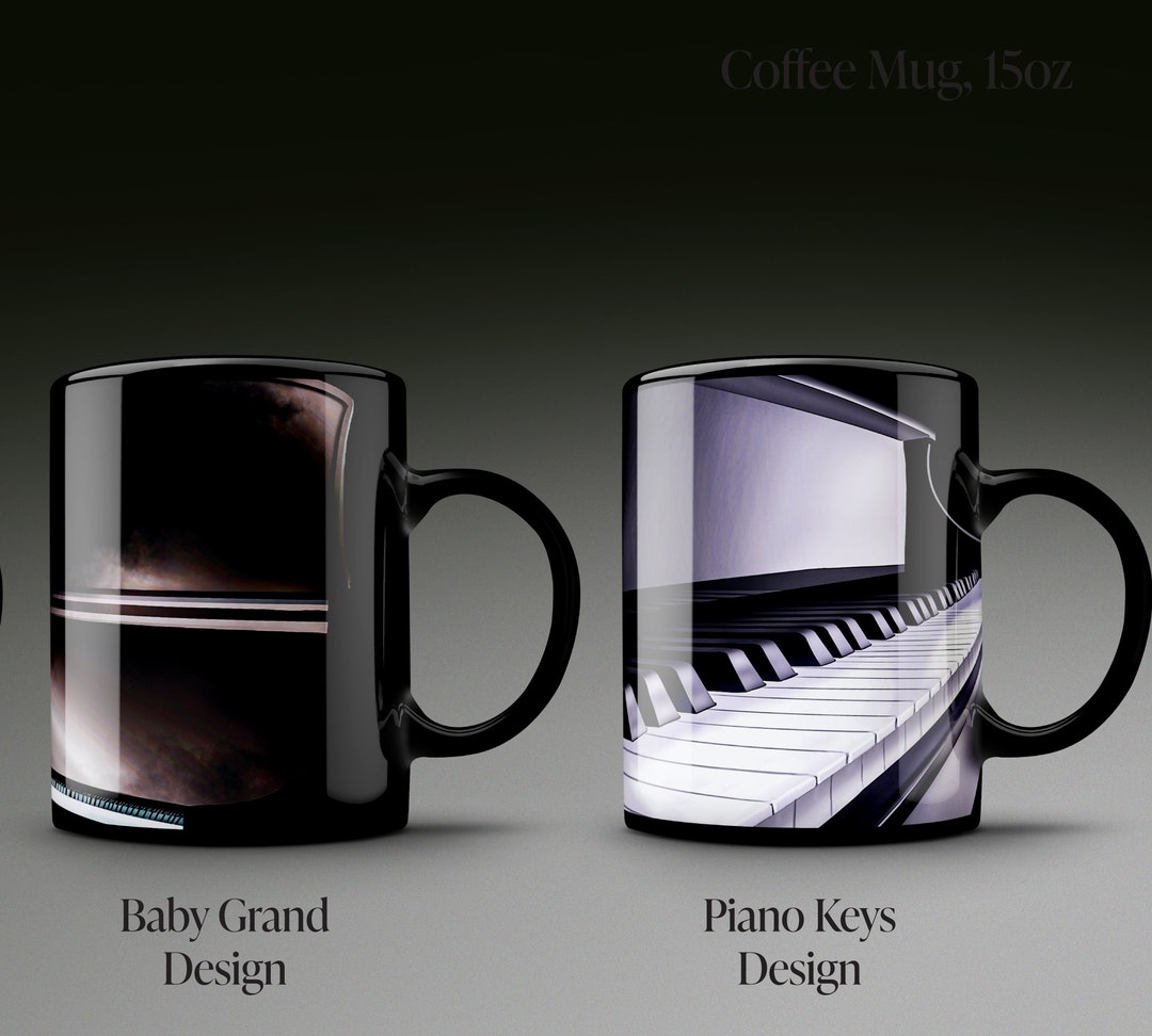 Piano Coffee Mug, Baby Grand, Piano Gifts, Piano Teacher Gifts, Music ...