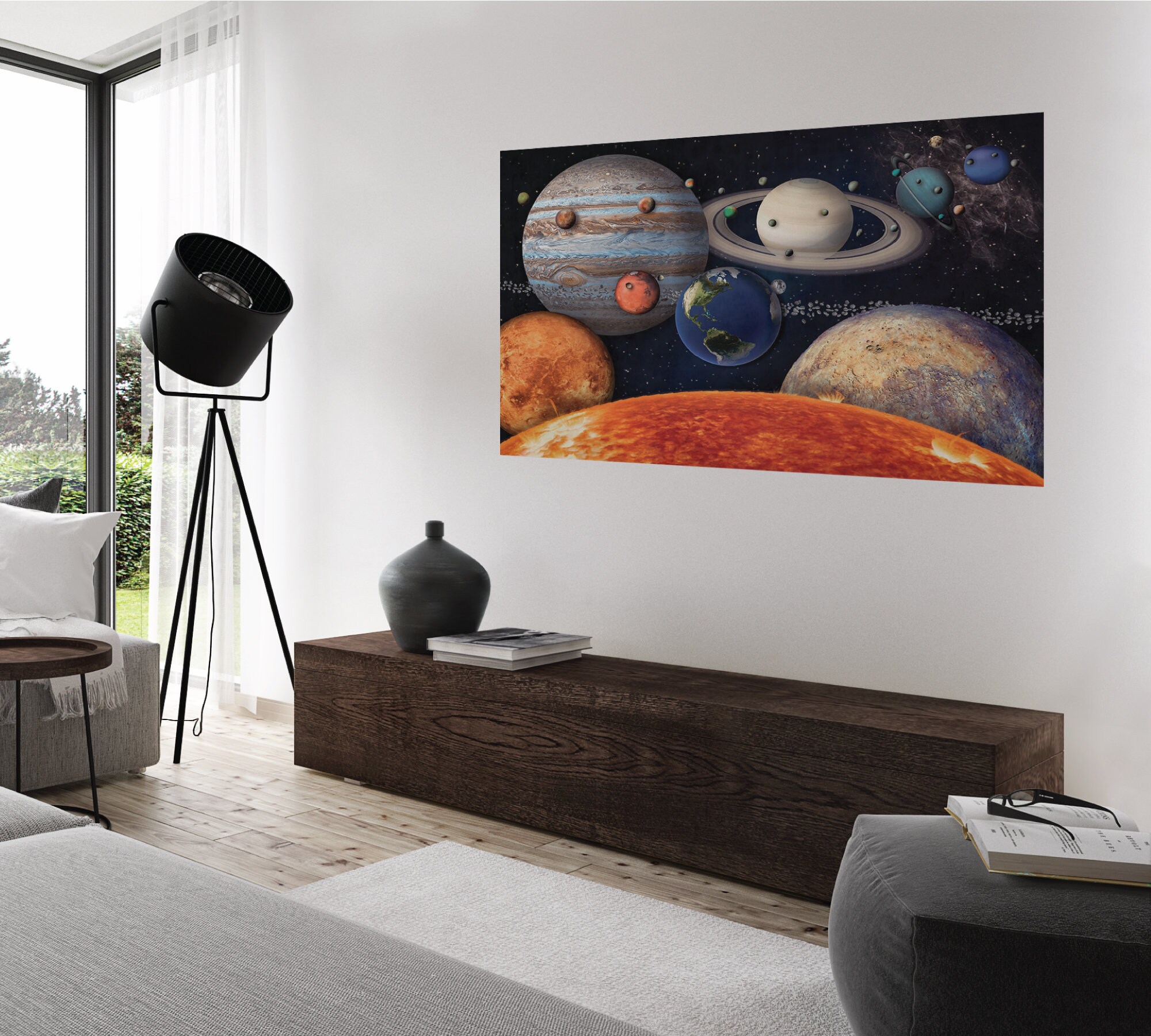 Our Solar System Poster Planets Moons Universe Stars - Etsy Canada