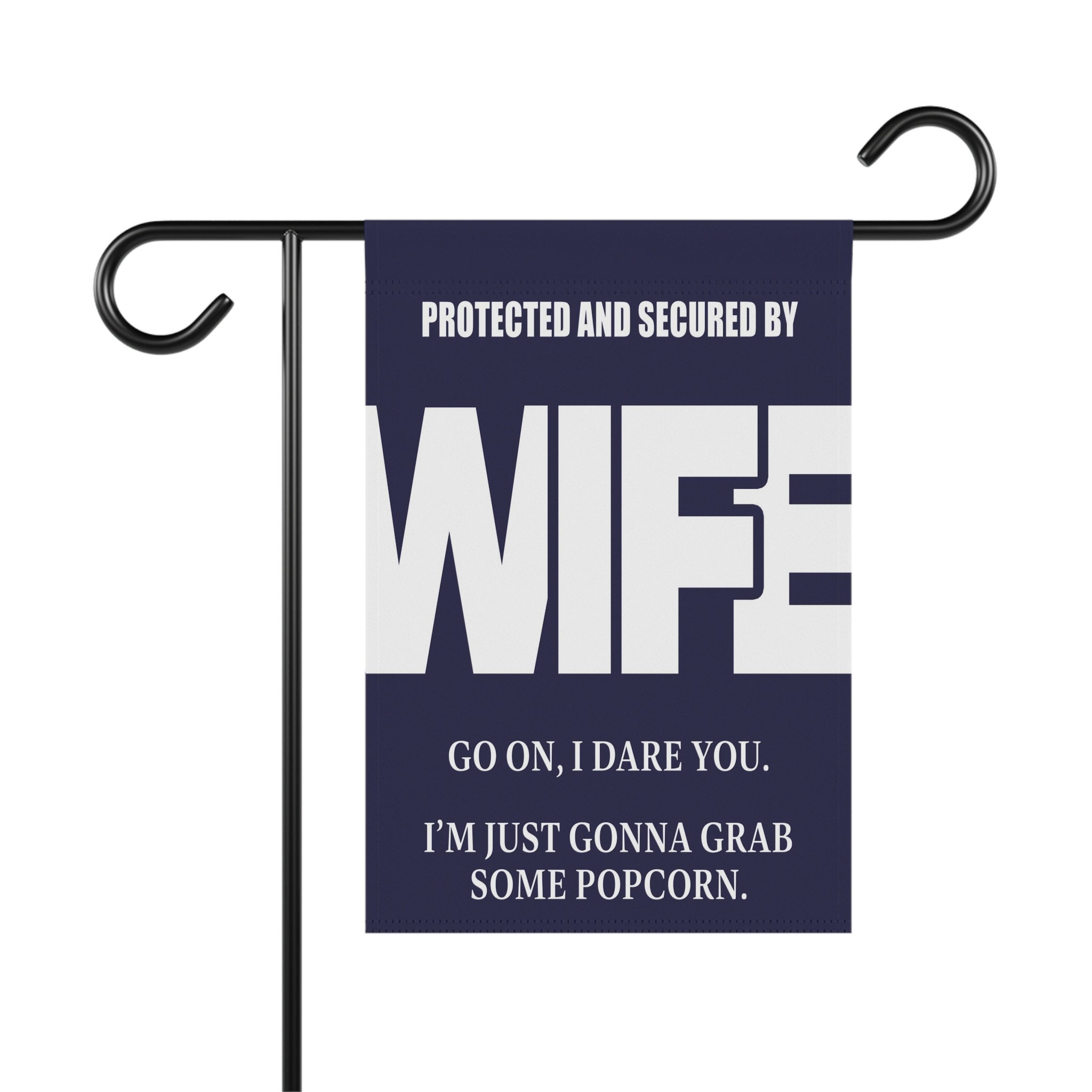 Funny Home Security Garden Flag, Warning Sign, No Trespassing ...