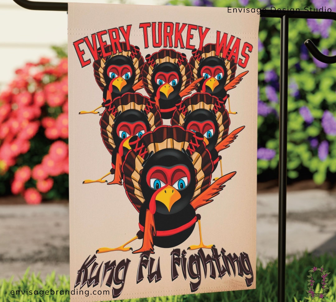 Funny Thanksgiving Turkey Garden Yard Flag, Sarcastic Flag, Turkey ...