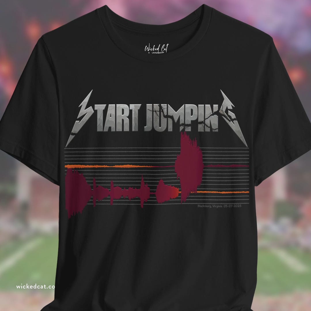 Virginia Tech Metallica Seismograph Chart T-shirt, Va Tech Hokies ...