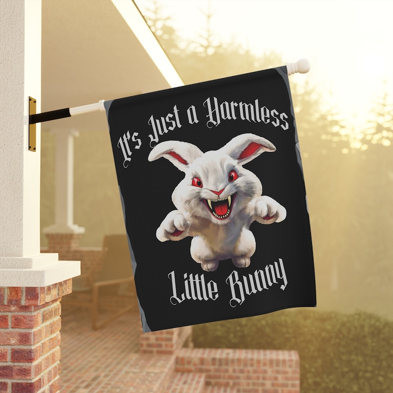 Monty Python Killer Rabbit Yard Flag, Monty Python and the Holy Grail ...