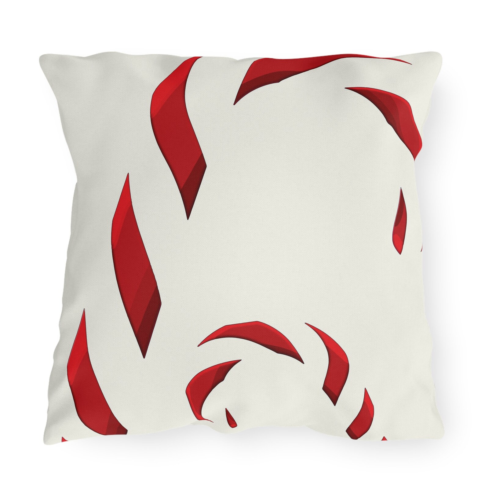 Modern Candy Canes Christmas Throw Pillow, Outdoor Holiday Decor ...