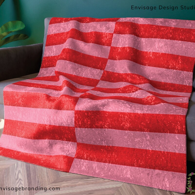 Red Throw Blanket - Etsy