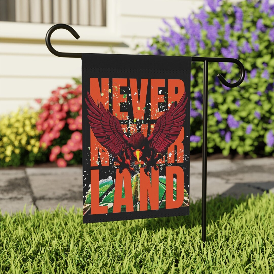 Never Never Land Virginia Tech Flag, Hokies Football House Banner ...