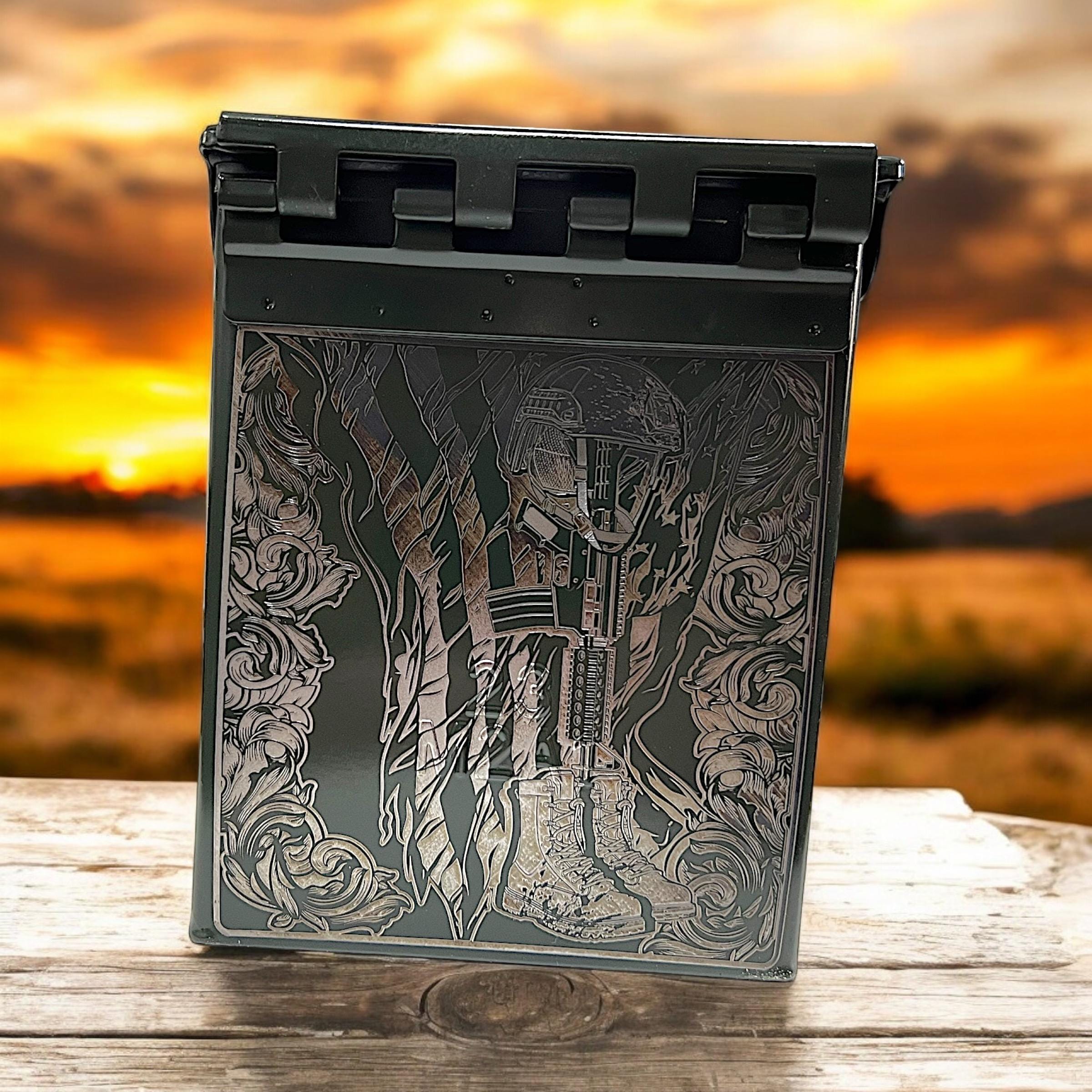 USA Army Tribute: “A Meticulously Crafted Laser Engraved 50 Cal Ammo ...