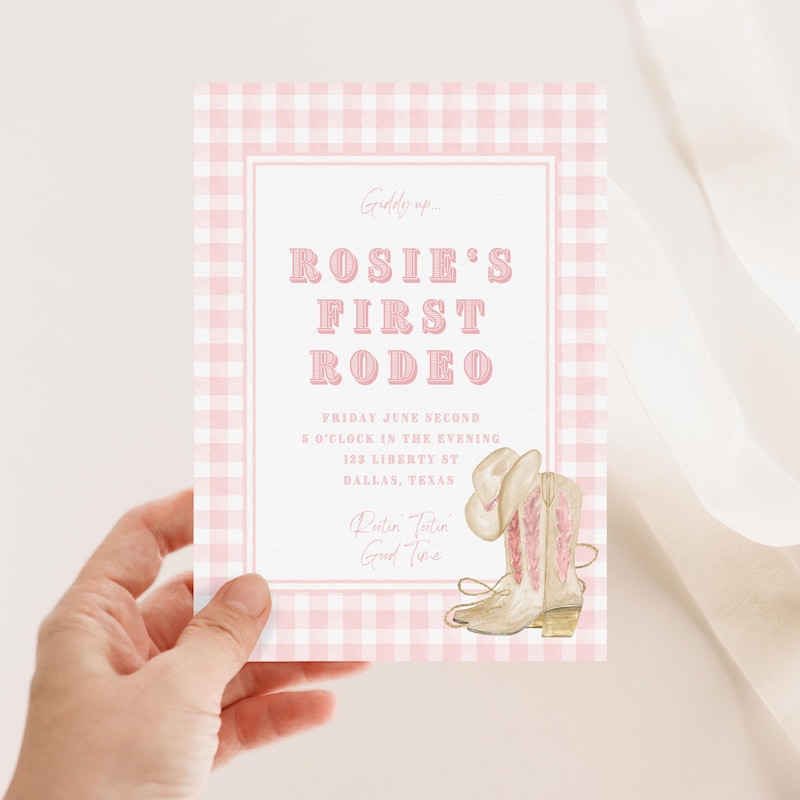 Gingham Cowgirl Party - Etsy
