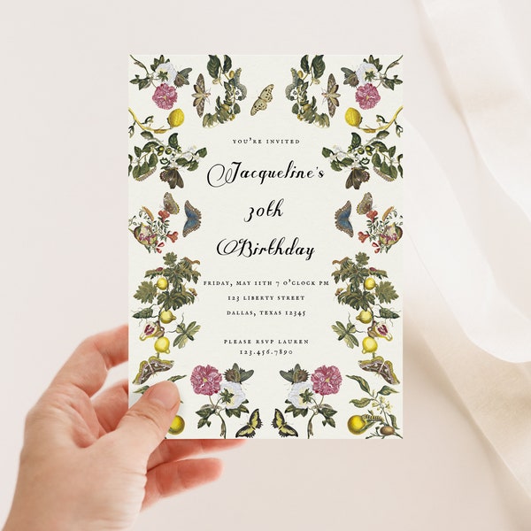 Cottagecore Birthday Party Invitations - Etsy