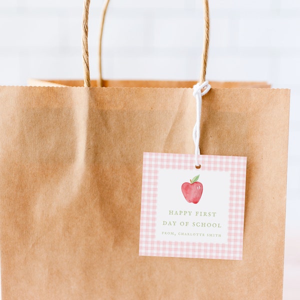 Preppy Name Tag Teacher - Etsy