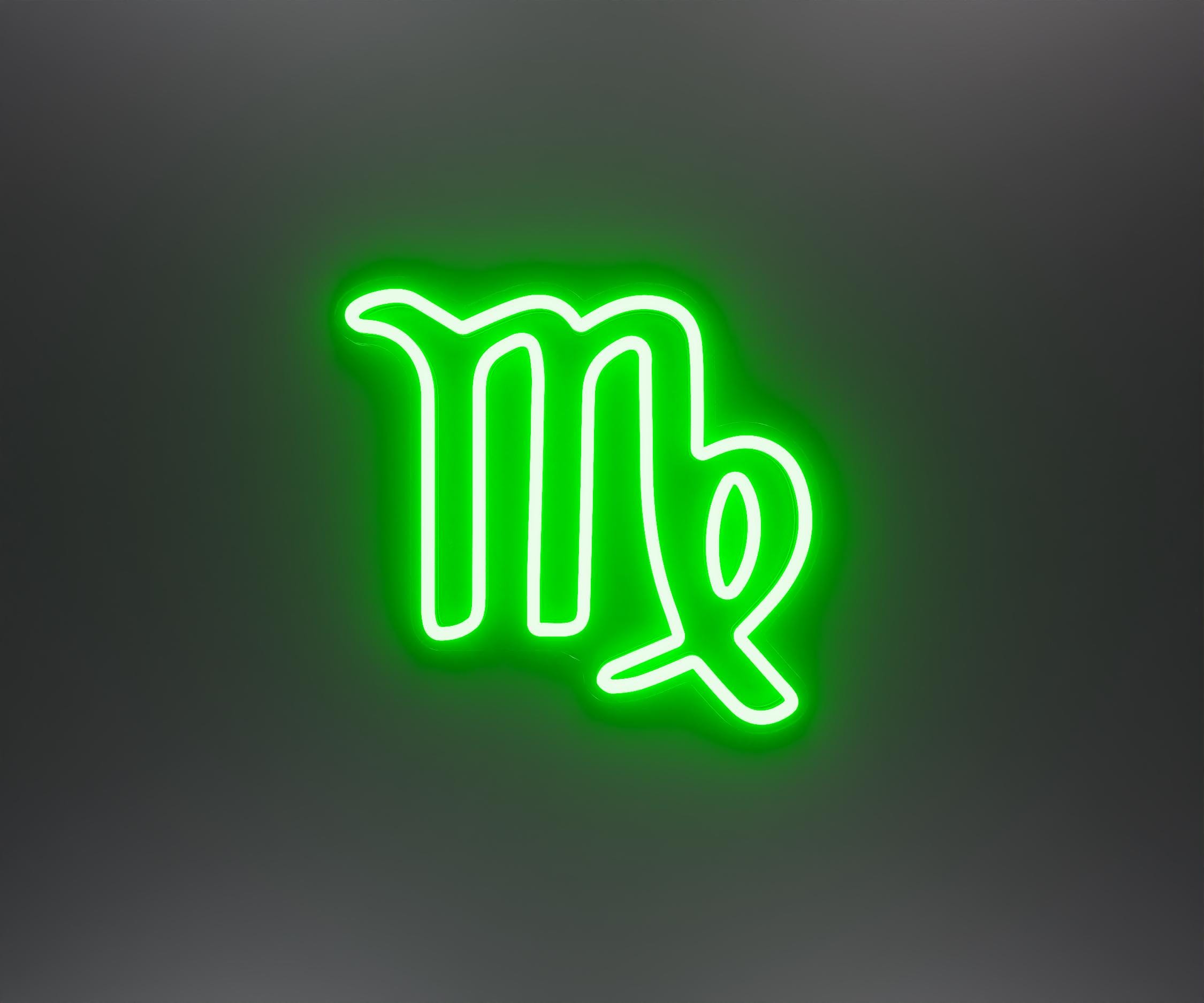 Virgo LED Neon Sign - Zodiac Sign - Astrology Wall Art - Etsy