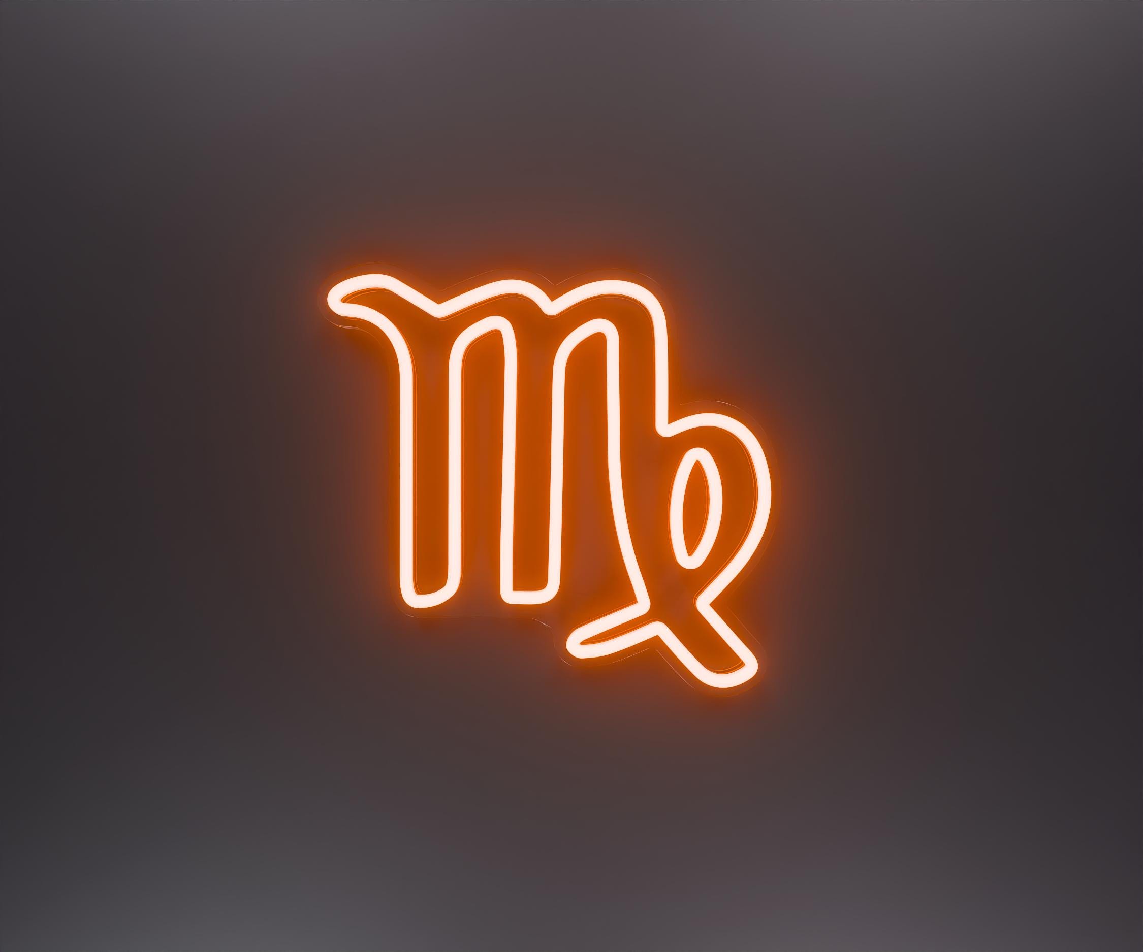Virgo LED Neon Sign - Zodiac Sign - Astrology Wall Art - Etsy