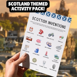 Let's Explore.. Scotland! Printable Activity Book for Kids | Fun Games ...