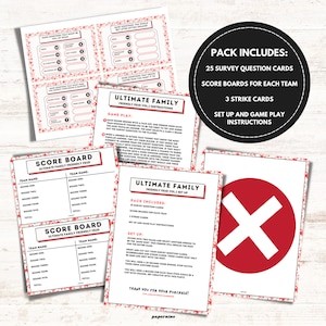 Family Feud Game: Trivia Night Fun (instant Download) - Etsy