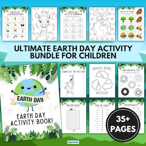 Ultimate Earth Day Themed Printable Nature Games Activity Bundle for ...