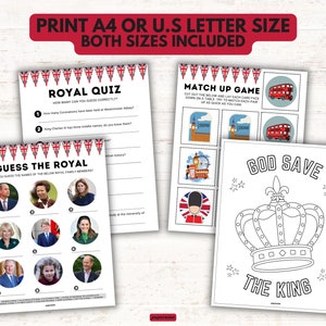 Ultimate Royal Family Themed Printable Activity Bundle Pack for ...