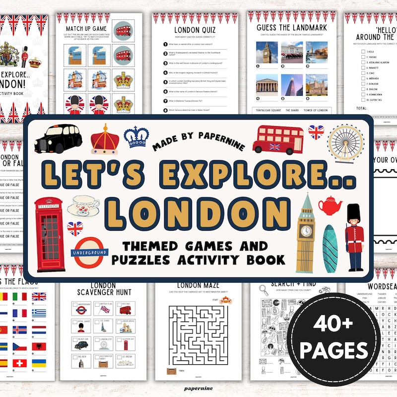 London Colouring Page - Etsy