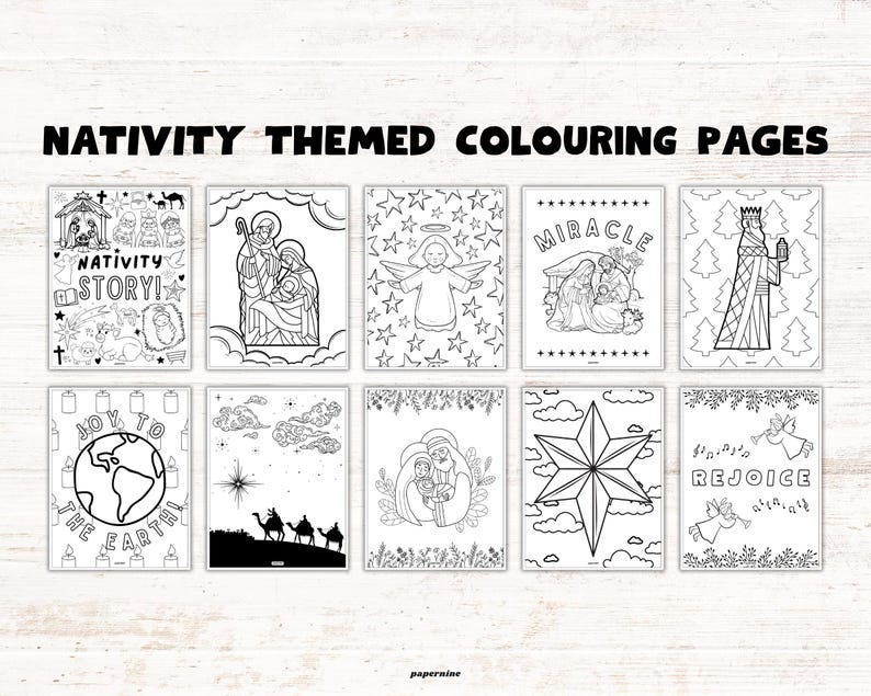 Ultimate Christmas Nativity Story Printable Activity Bundle 40 Pages ...