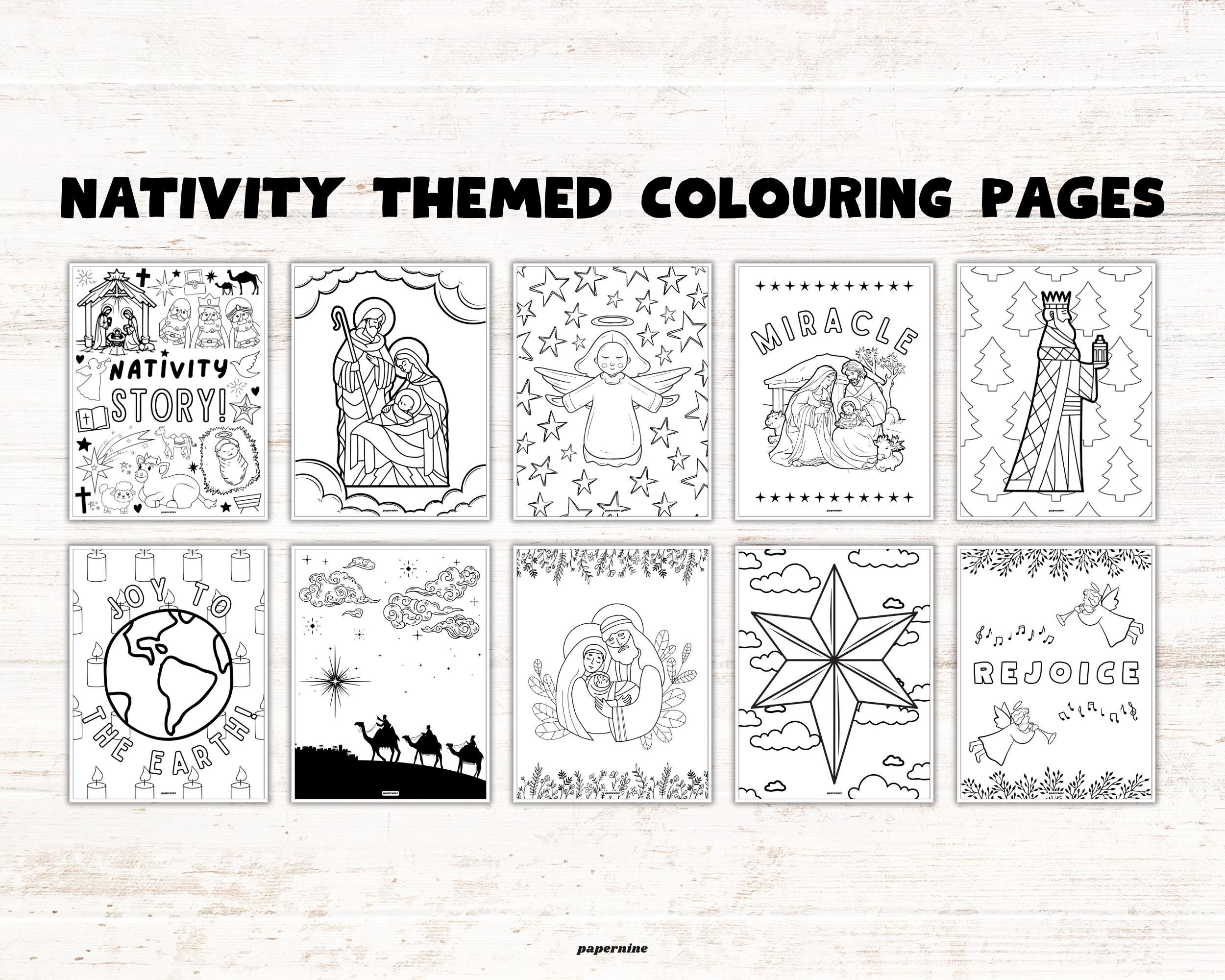 Ultimate Christmas Nativity Story Printable Activity Bundle 40 Pages ...