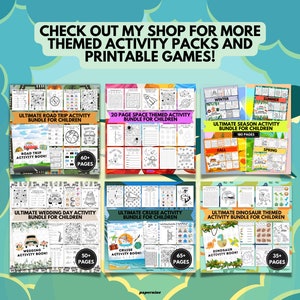 Ultimate Airplane Themed Printable Activity Bundle Pack for Children 65 ...
