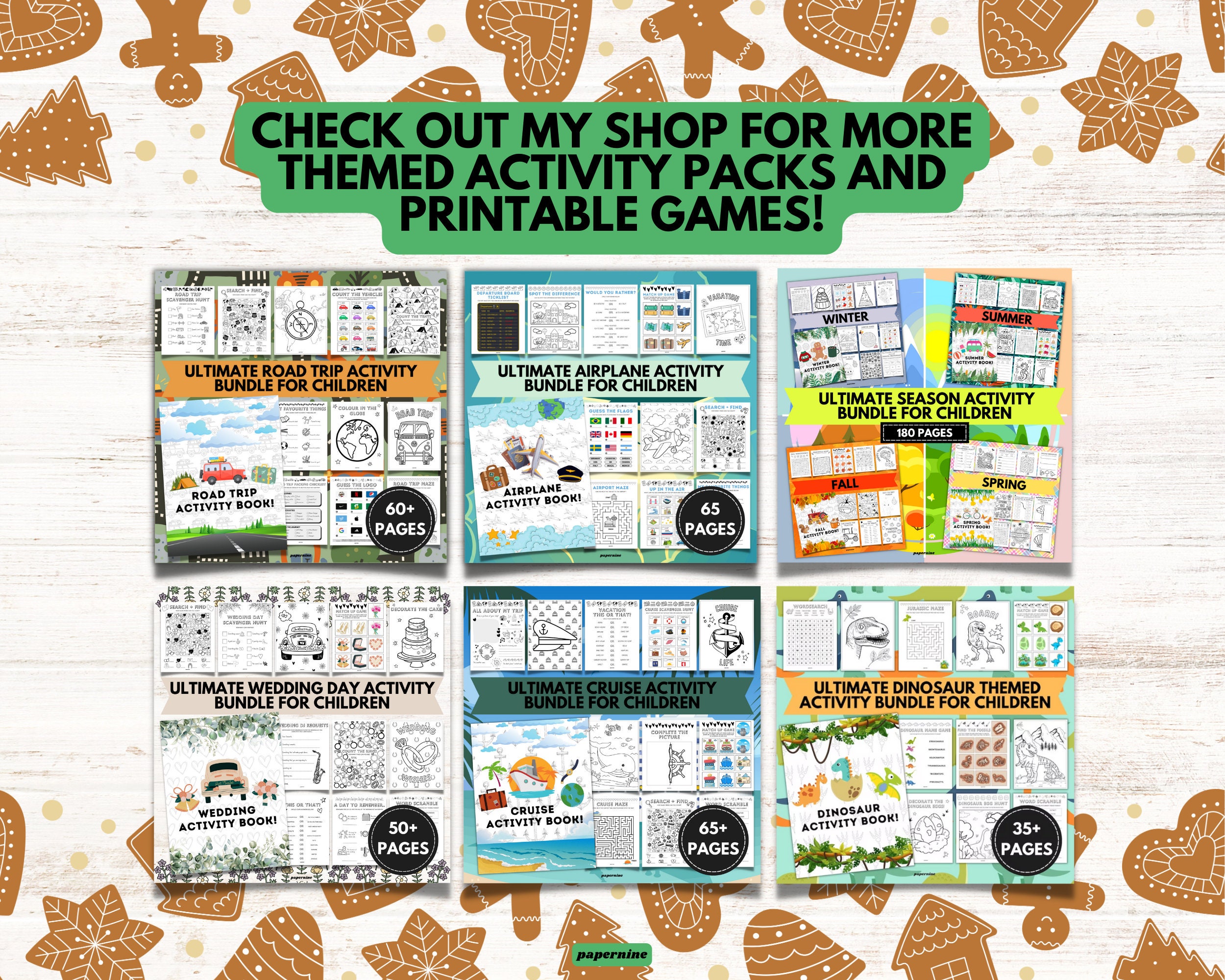 Ultimate Christmas Eve Printable Activity Bundle for Children 40 Pages ...