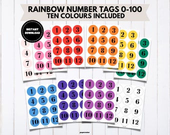 Number Tags - Etsy