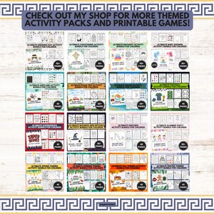 Ultimate Ancient Greece Themed Printable Games Activity Bundle 40 Pages ...