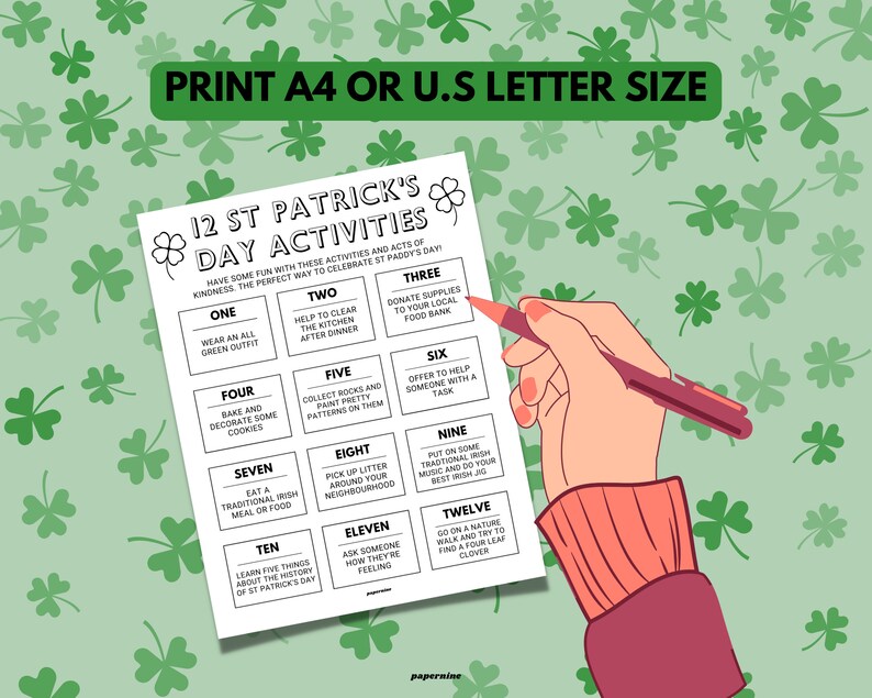 35 Page St Patrick's Day Themed Printable Activity Bundle Pack Saint ...