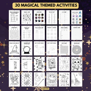 Ultimate Wizards and Witches Themed Printable Activity Bundle Pack for ...