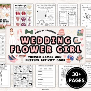 Ultimate Flower Girl Printable Activity Book for Kids | Fun Wedding ...