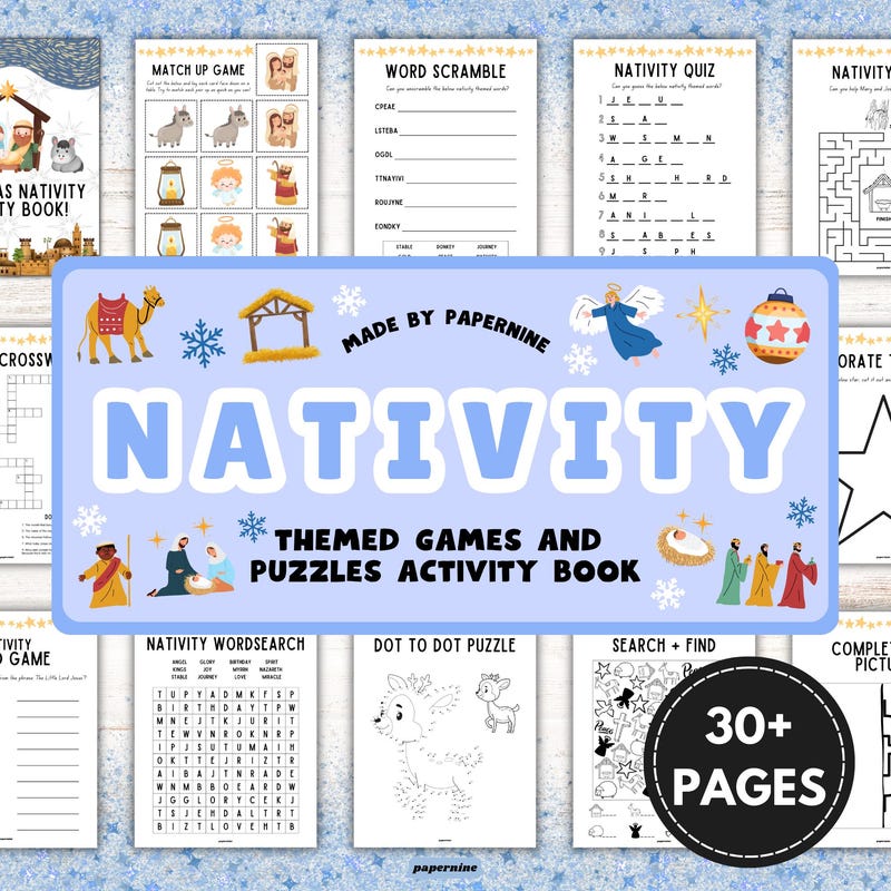 Christian Christmas Games - Etsy