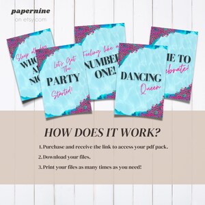 MAMMA MIA Inspired Printable Party Posters Digital Printable - Etsy