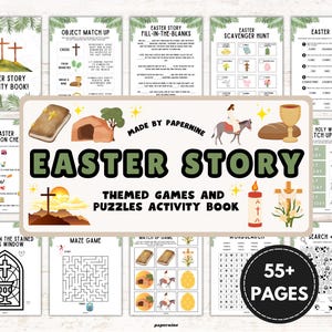 Ultimate Easter Story Printable Activity Book for Kids | Christian ...