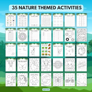 Ultimate Earth Day Themed Printable Nature Games Activity Bundle for ...