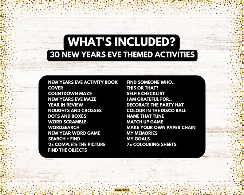 Ultimate New Years Eve Printable Activity Bundle for Children 35 Pages ...
