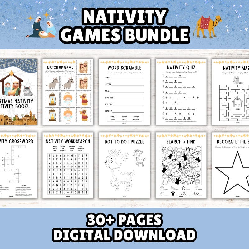 Nativity Puzzle - Etsy