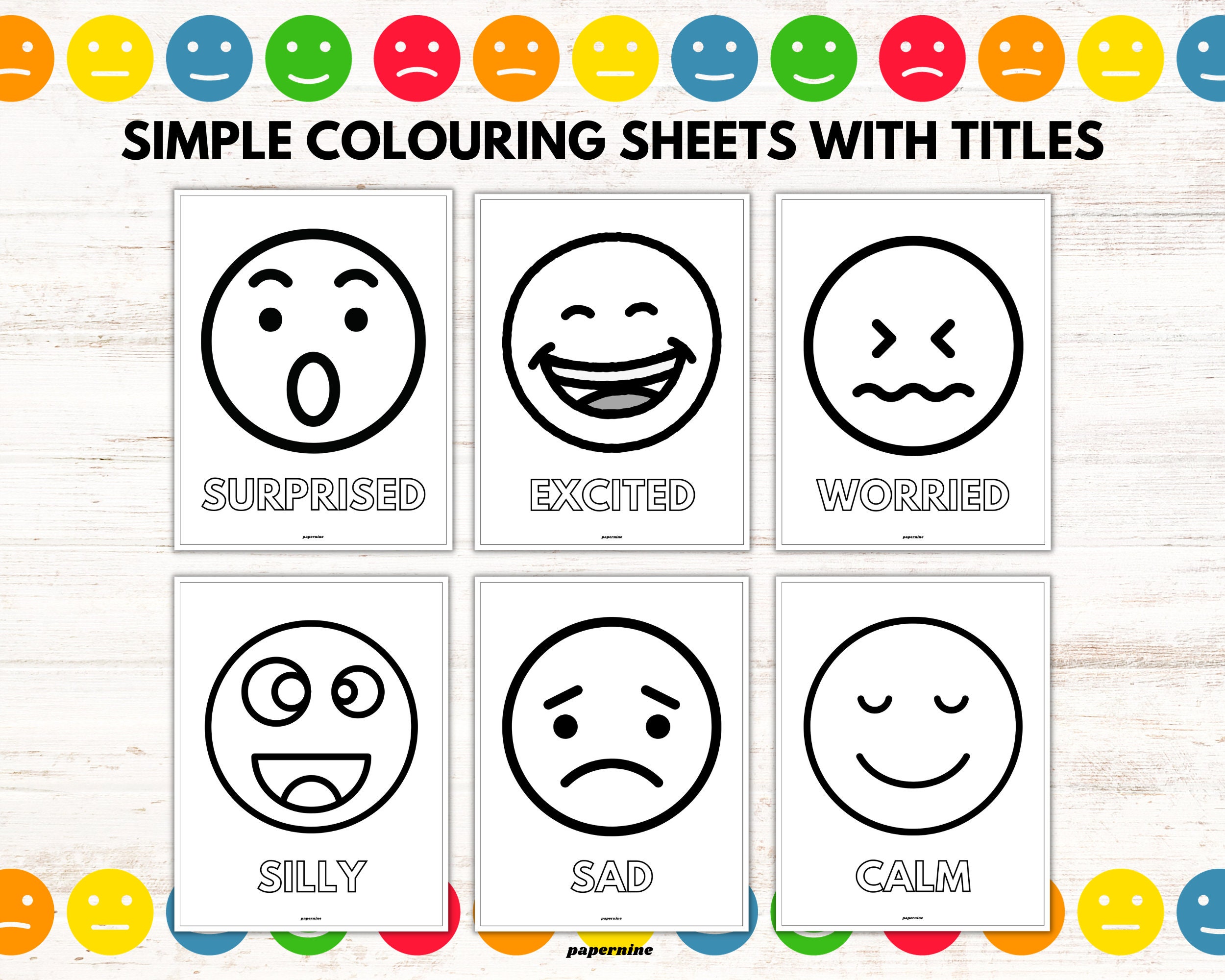 Páginas para colorear imprimibles sobre emociones infantiles ...