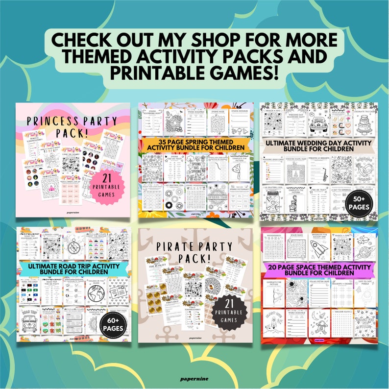 Ultimate Airplane Themed Printable Activity Bundle Pack for - Etsy
