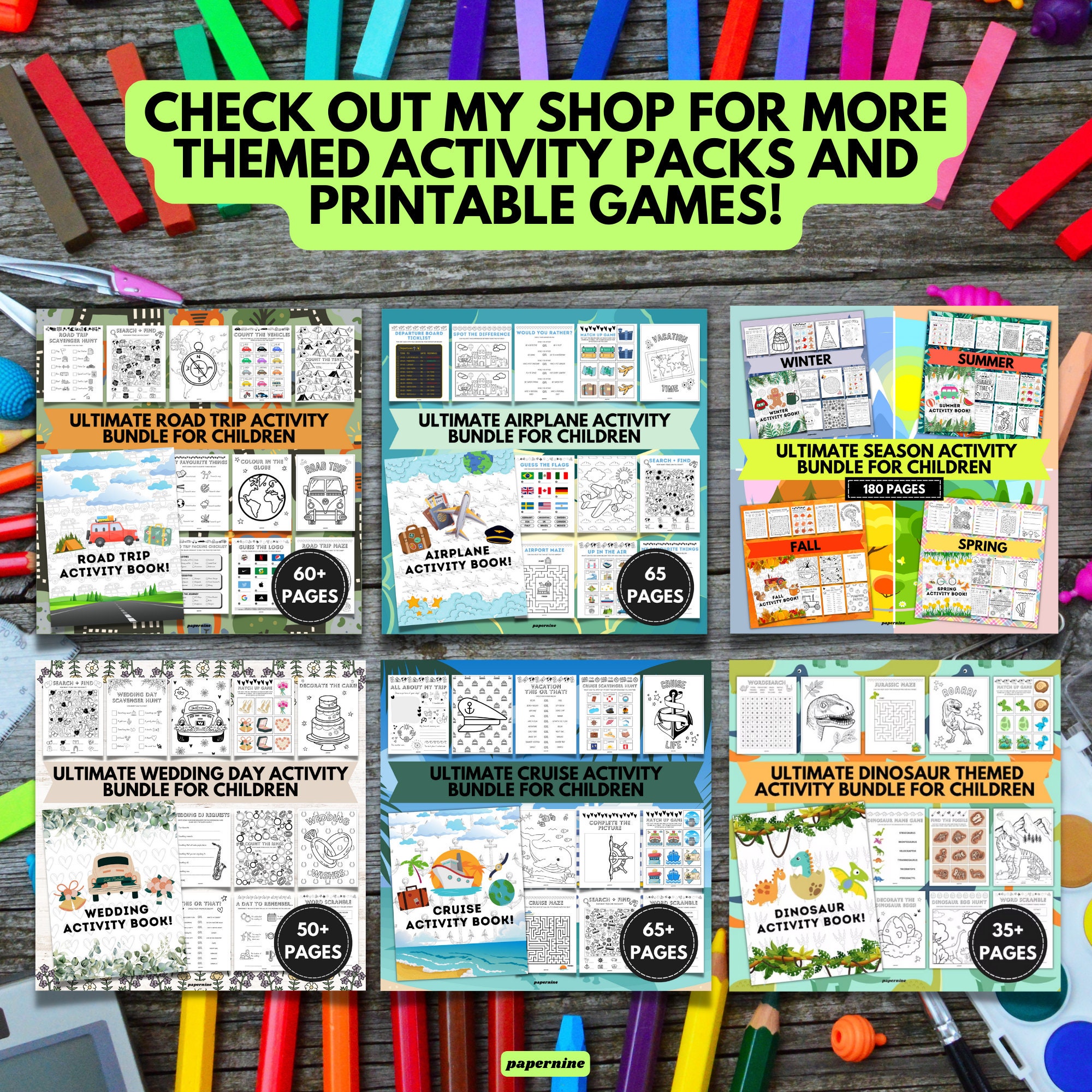 Ultimate Back to School Themed Printable Activity Bundle Pack - Etsy