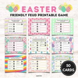 Easter Family Feud Game: Fun Printable Party Activity (instant Download ...