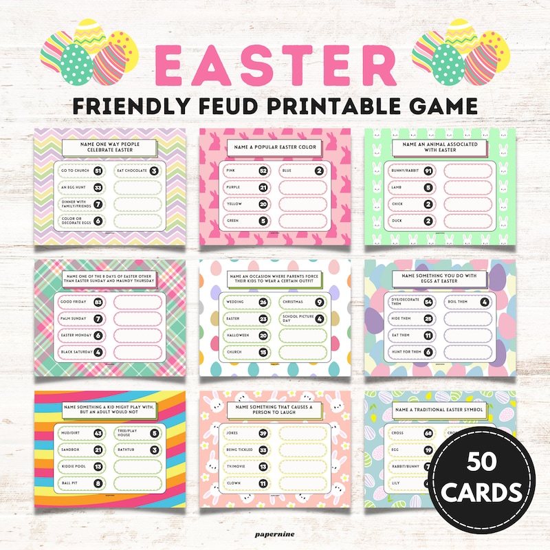 Easter Family Feud - Etsy