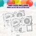 Birthday Printable Placemat Colouring Sheet Happy Birthday Party Favour ...