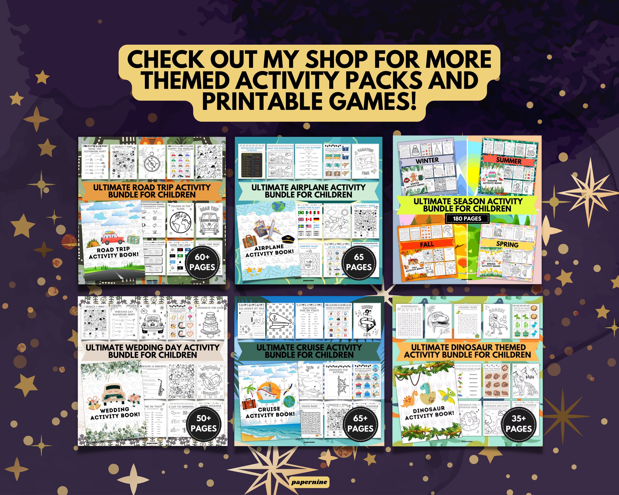 Ultimate Wizards and Witches Themed Printable Activity Bundle Pack for ...