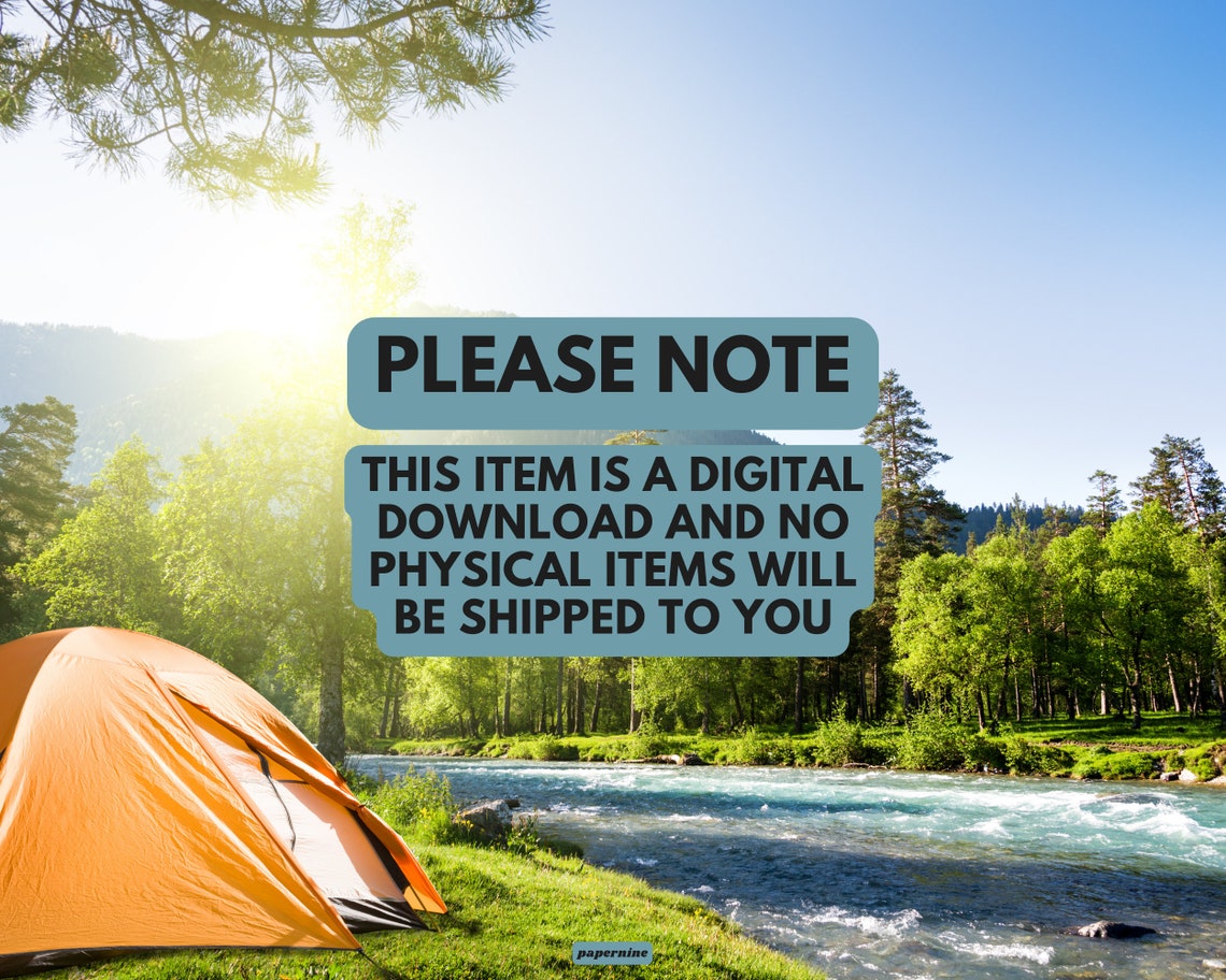 Ultimate Camping Trip Themed Printable Activity Bundle Pack for ...