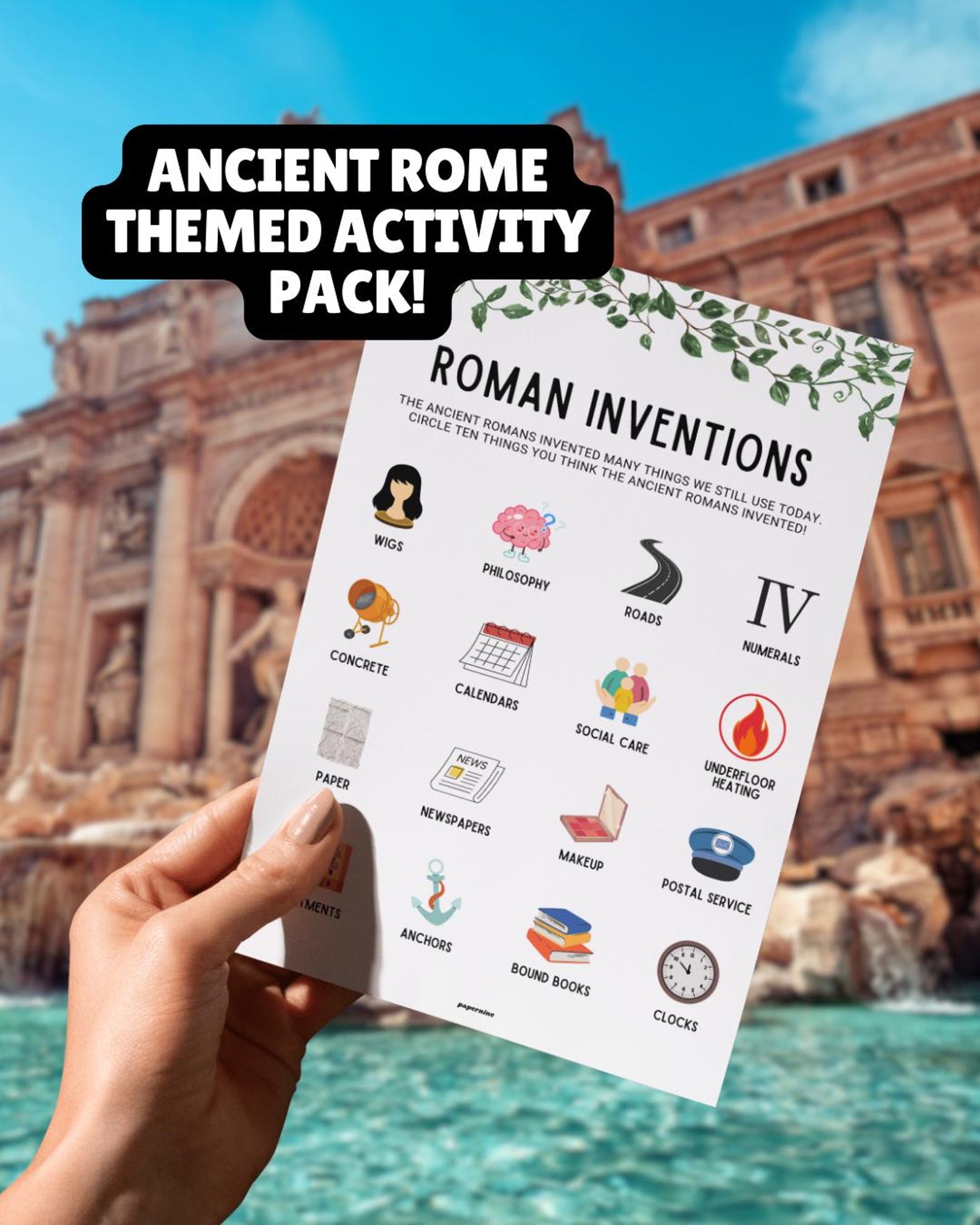 Ultimate Ancient Rome Printable Activity Book for Kids | Fun History ...