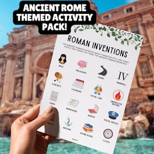 Ultimate Ancient Rome Printable Activity Book for Kids | Fun History ...