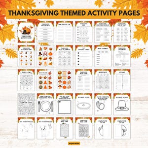Ultimate Thanksgiving Printable Activity Book for Kids | Fun Games ...