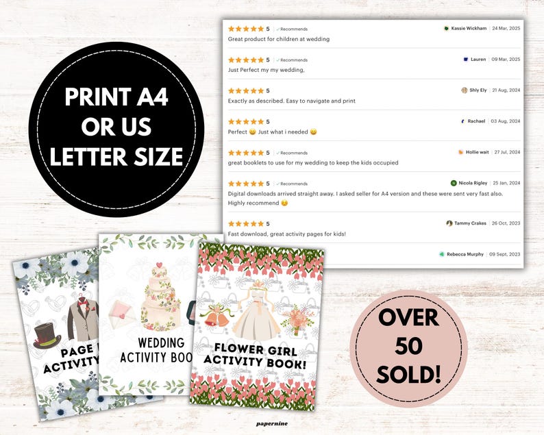 Wedding Printable Activity Book for Kids: Party Games, Puzzles ...